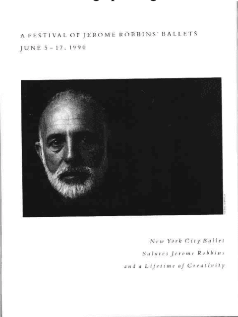 Timeline - Jerome Robbins - Jerome Robbins Foundation - Jerome Robbins ...